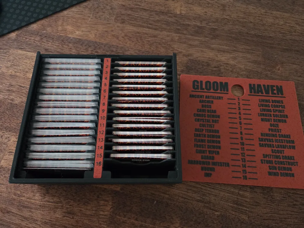 Gloomhaven 2nd Edition Monster Ability Card Box - Free 3D Print Model ...