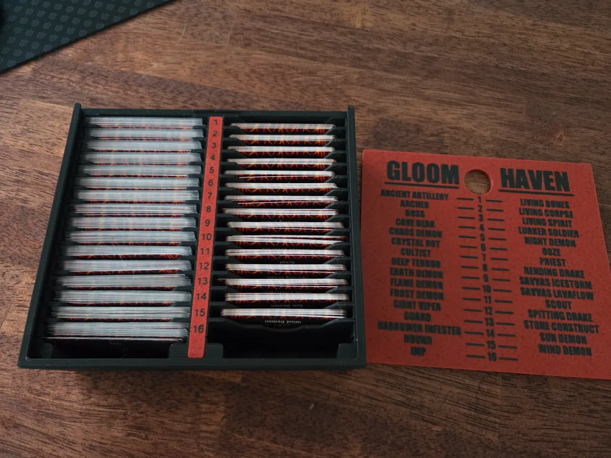 Gloomhaven 2nd Edition Monster Ability Card Box - Free 3D Print Model ...