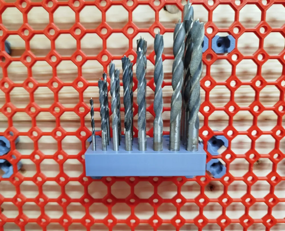 Multiboard Drill Bit Holder by Don Roberto MakerWorld: Download Free 3D Models