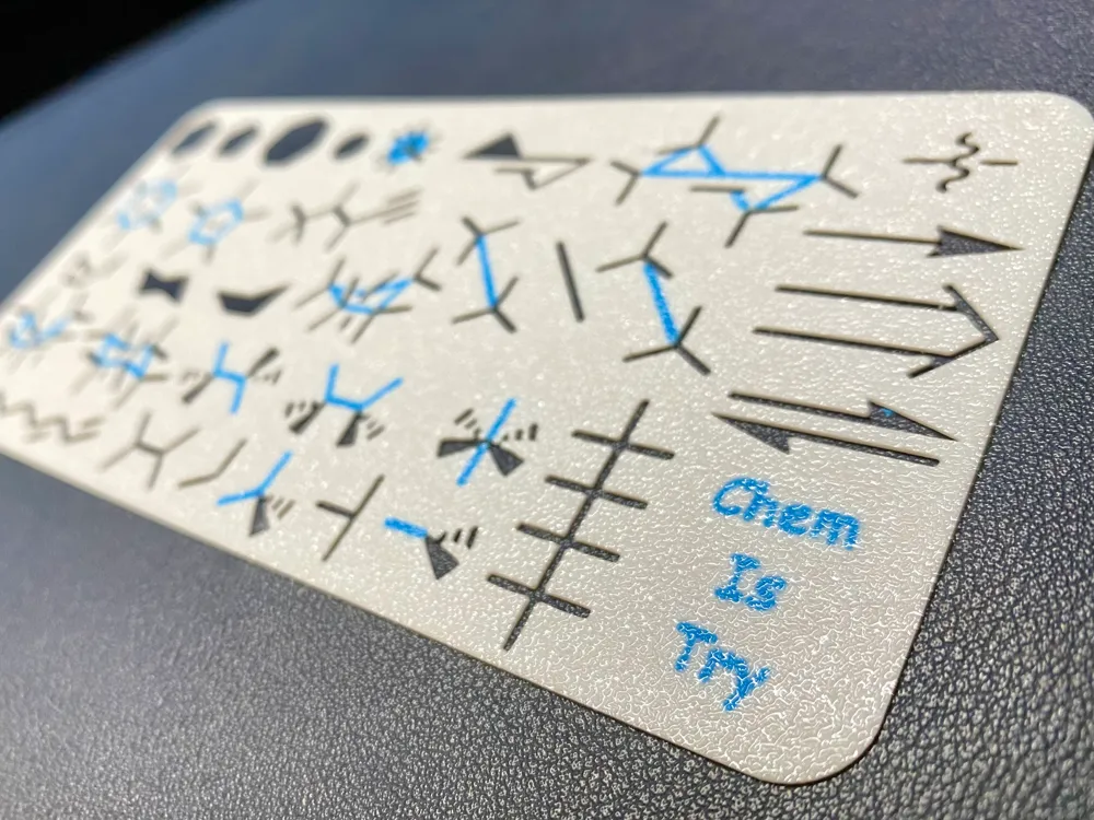 Organic Chemistry Stencil - molecules drawing tool by ETW_3DP ...
