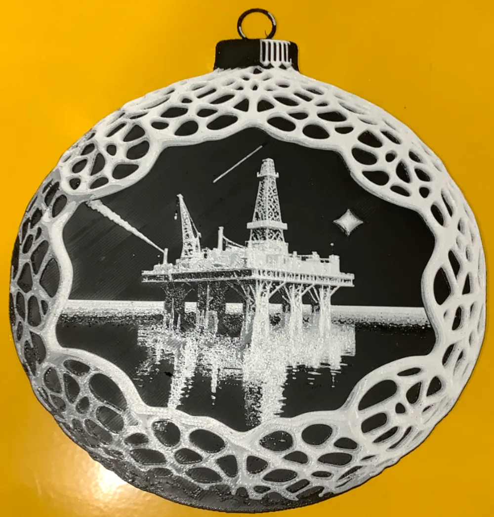 3D Christmas Bauble Oil Rig_Front_200x200 by Eivind Huse - MakerWorld