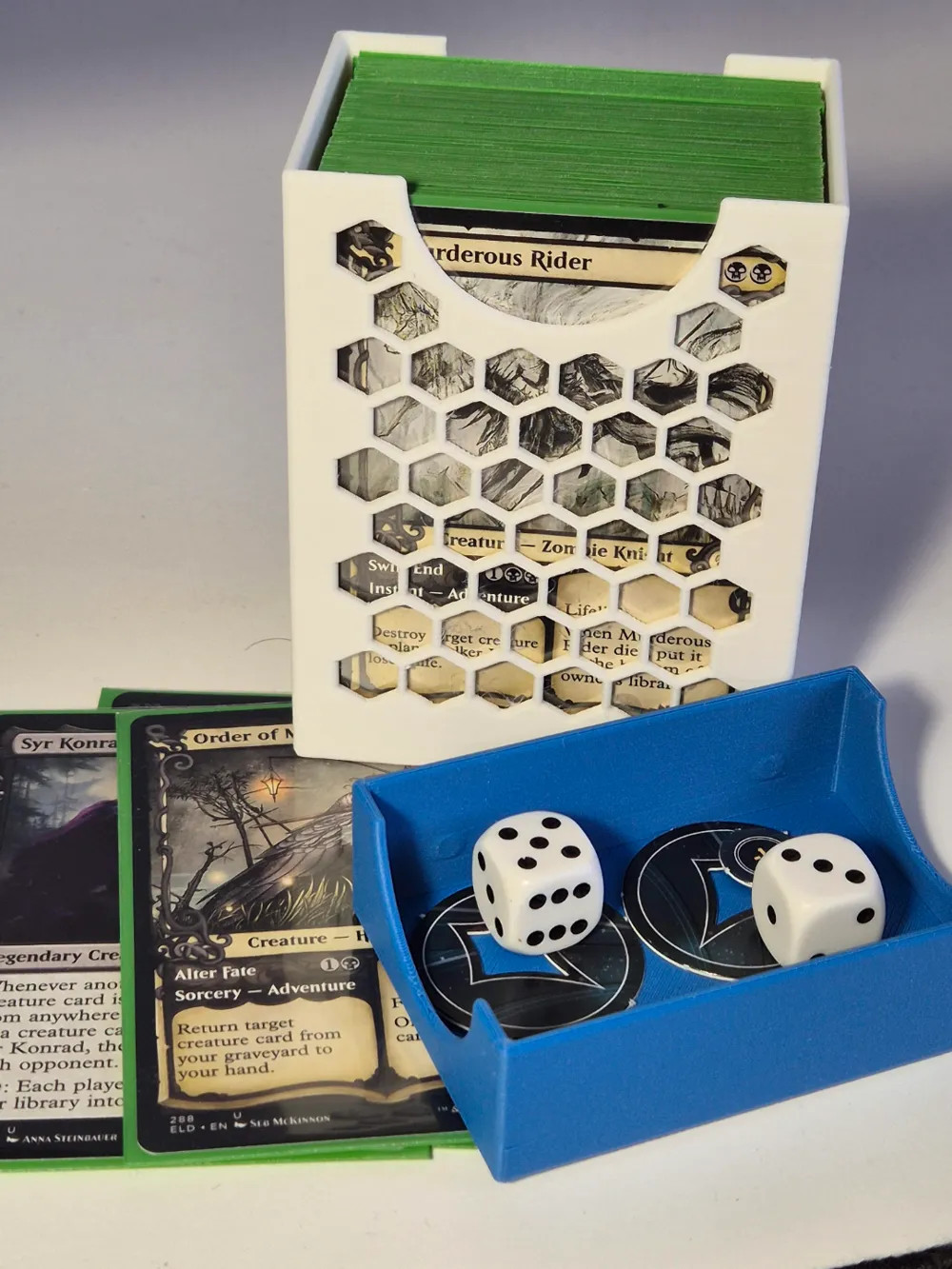 TCG Card Box Honeycomb 75 cards sleeved by Karolans - MakerWorld