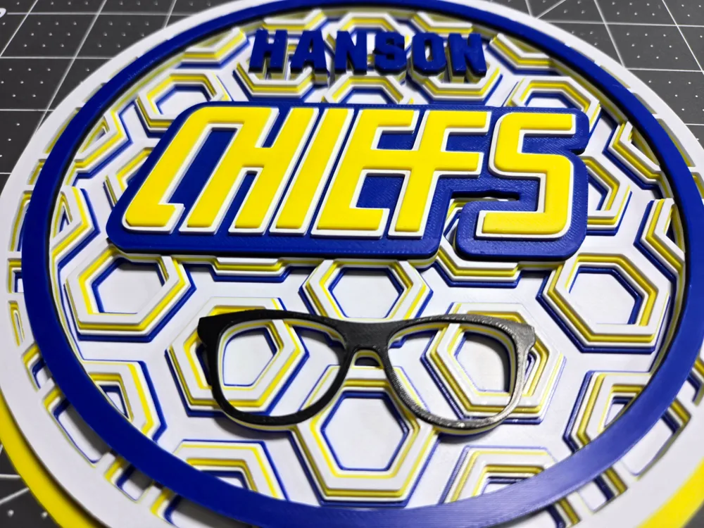 Slap Shot Charleston Chiefs Dimensional Mosaic by Richie Rich Richie ...