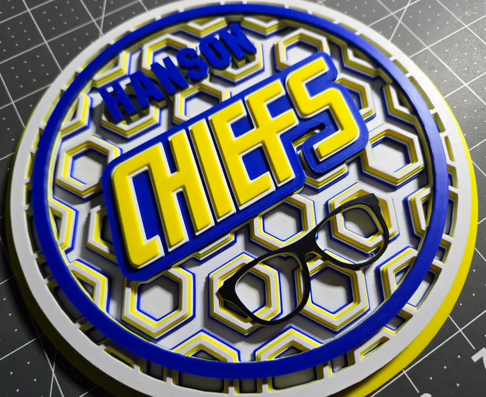 Slap Shot Charleston Chiefs Dimensional Mosaic by Richie Rich Richie ...