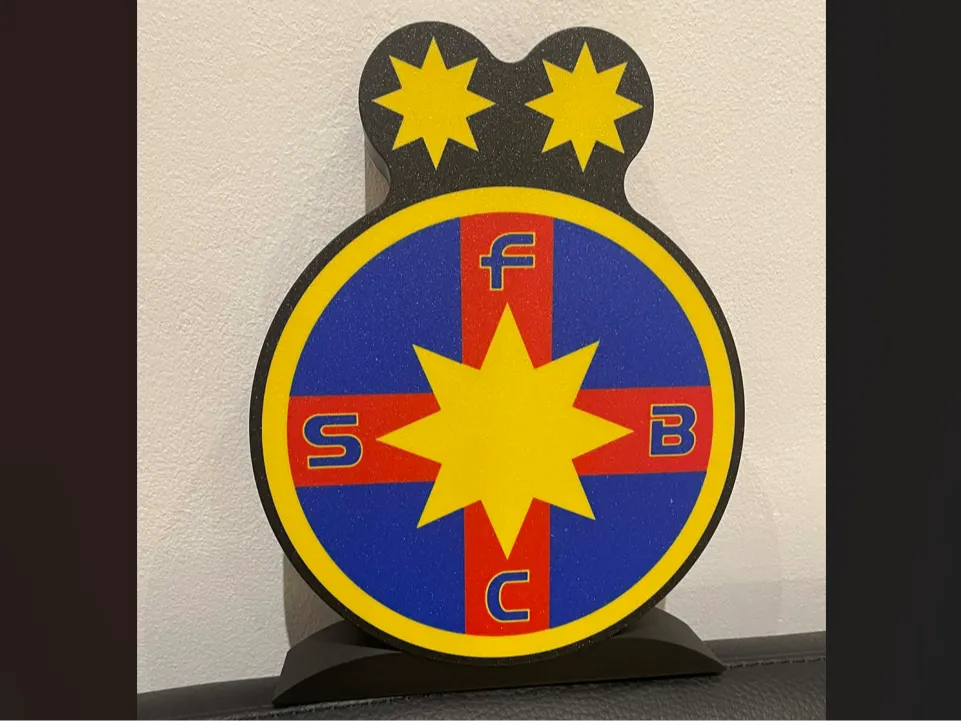 FCSB Bucharest - Steaua Bucharest - Light Box Lamp - Free 3D Print ...