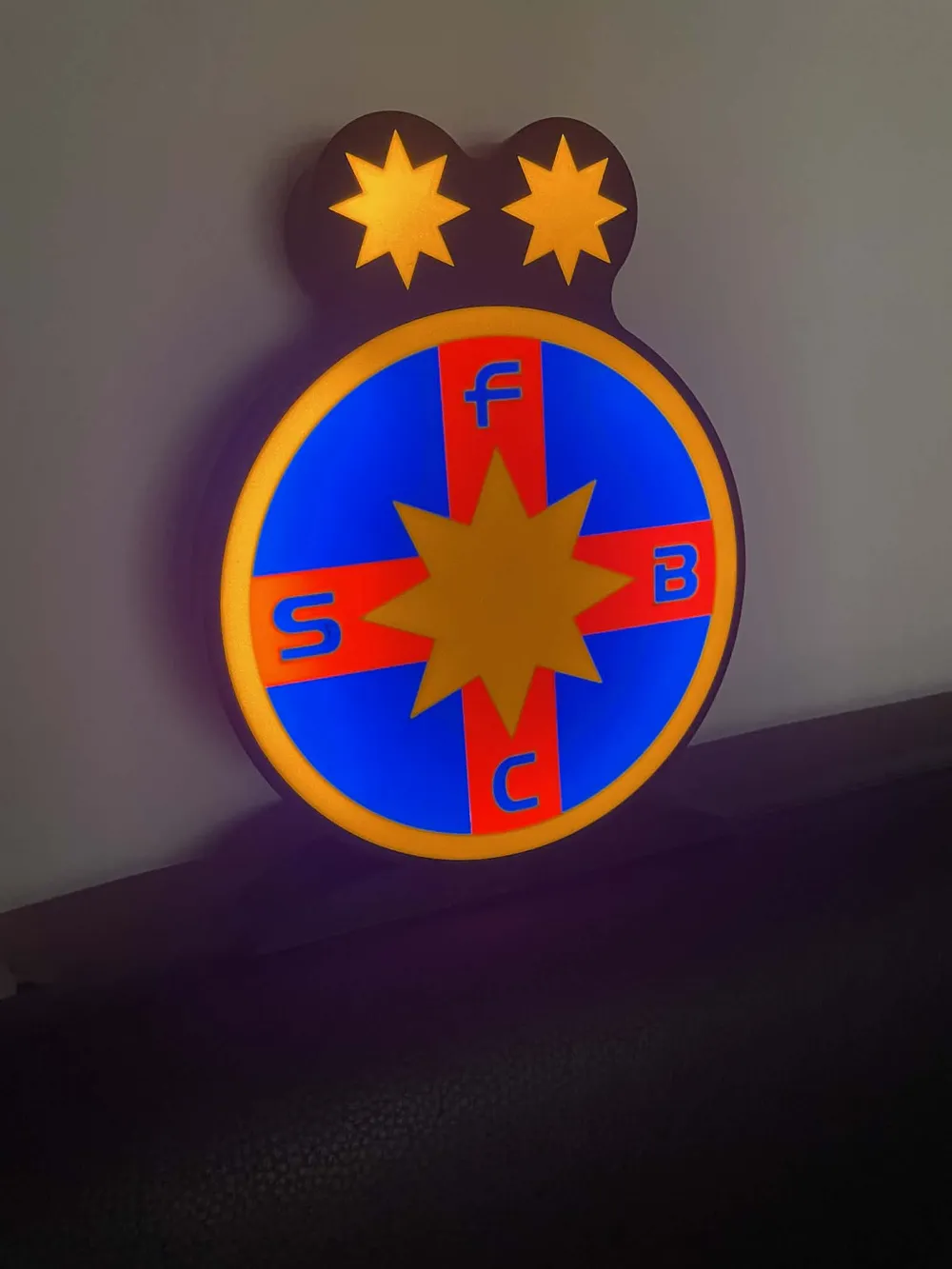 FCSB Bucharest - Steaua Bucharest - Light Box Lamp - Free 3D Print ...
