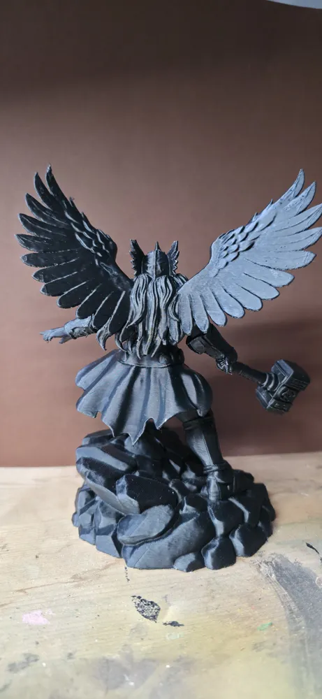 Valkyrie with Hammer, Valkyrie, Warrior - Free 3D Print Model - MakerWorld