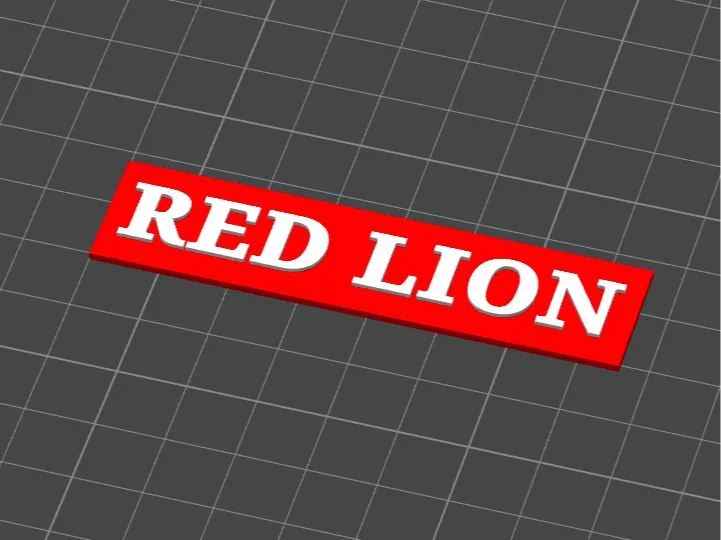 Red Lion Sign to fit Thors Hamer by Sebastian by Miss 3DP - MakerWorld