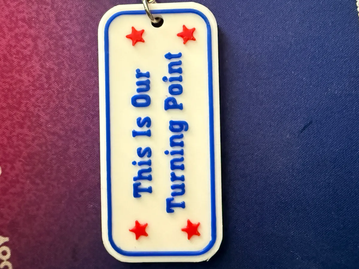 Turning point keychain - Free 3D Print Model - MakerWorld