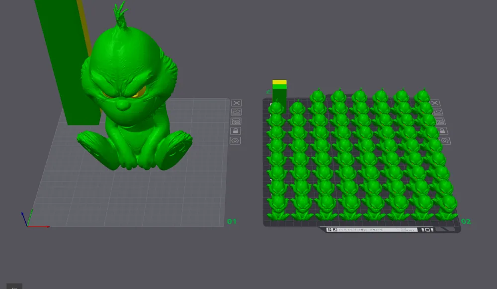 Mini Grinch Figurines Ready to Use Pack of Many by Ryan @ TheMajinLab ...