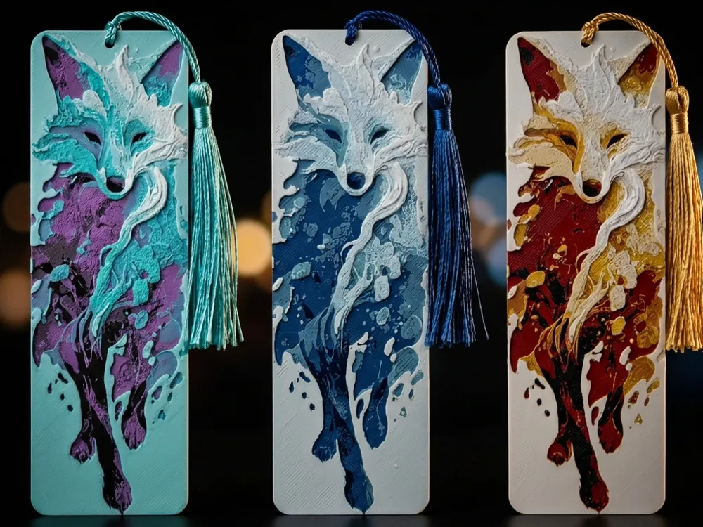 The Quiet Runner Fox · Bookmark - Free 3D Print Model - MakerWorld