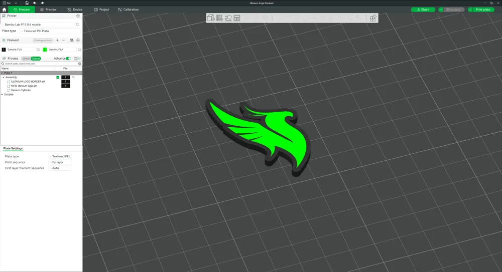 Illenium Logo Pendant by Jacobmk72 - MakerWorld