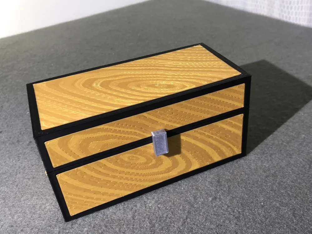 Minecraft Chest WOOD EFFECT - Free 3D Print Model - MakerWorld