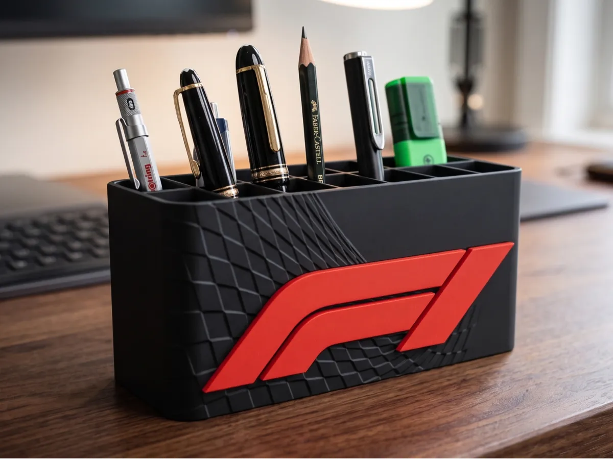 F1 "Pole Position" - Desk Organizer, NO AMS - Free 3D Print Model ...