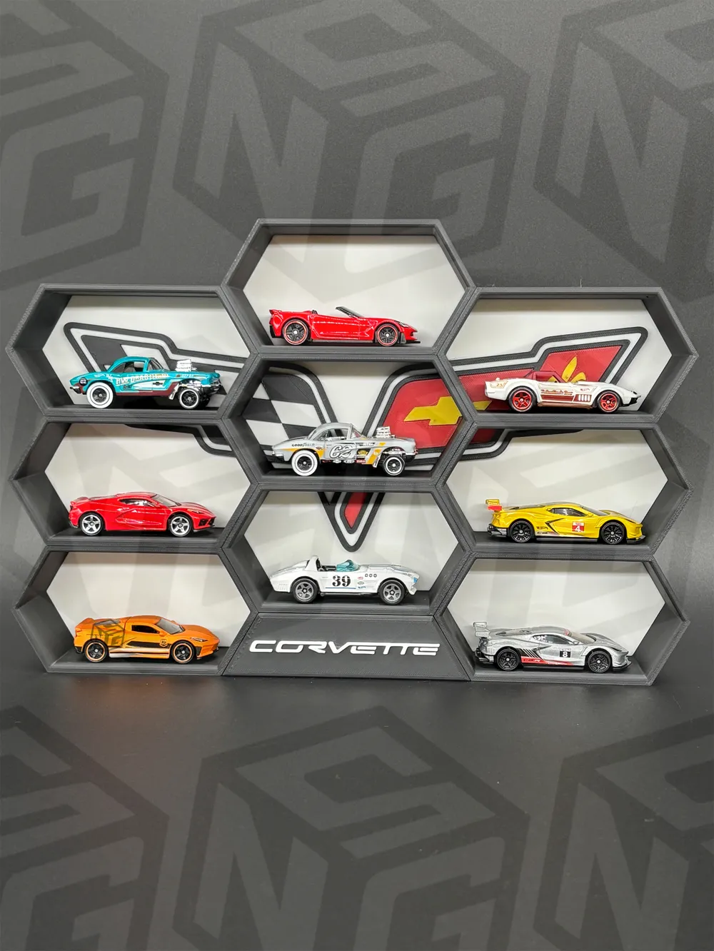 Corvette - Themed Hex Display by NSG3Dprinting MakerWorld: Download ...