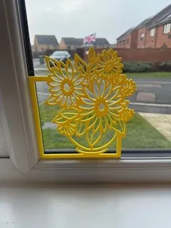 Window Art Flower - Free 3D Print Model - MakerWorld