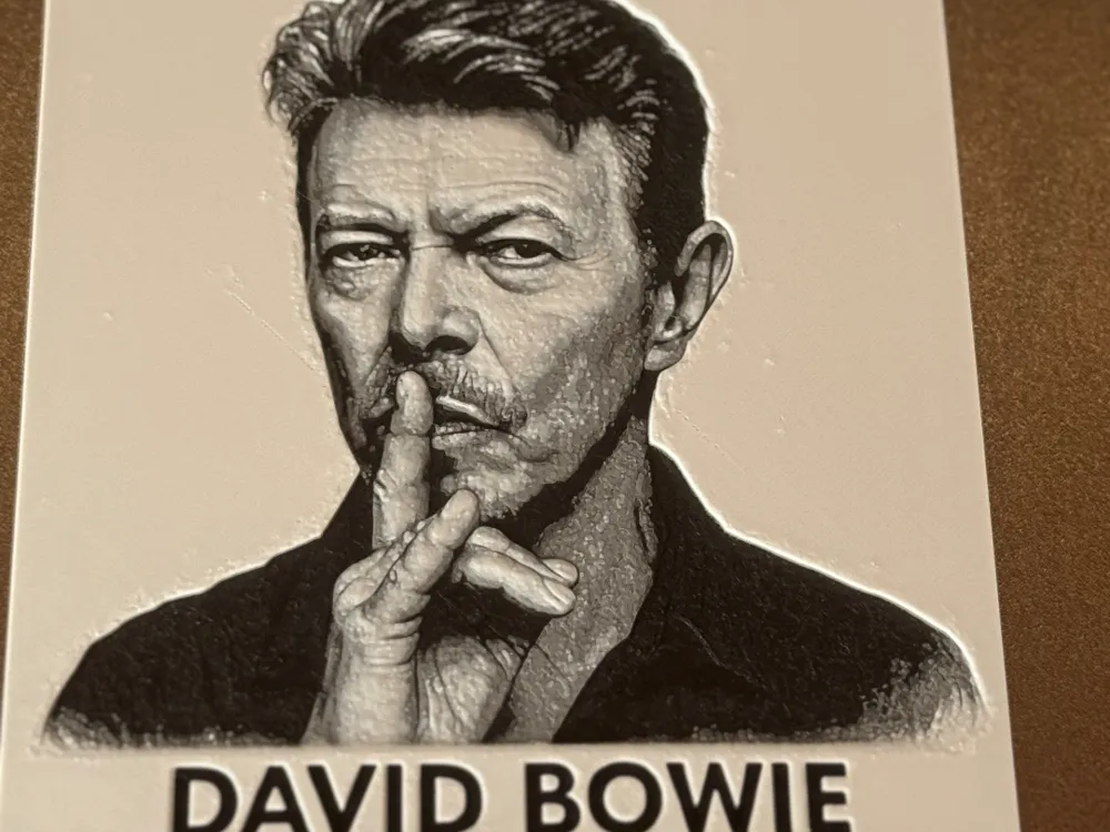 Hue Forge Portrait David Bowie by Lemmy3DPrint MakerWorld: Download ...