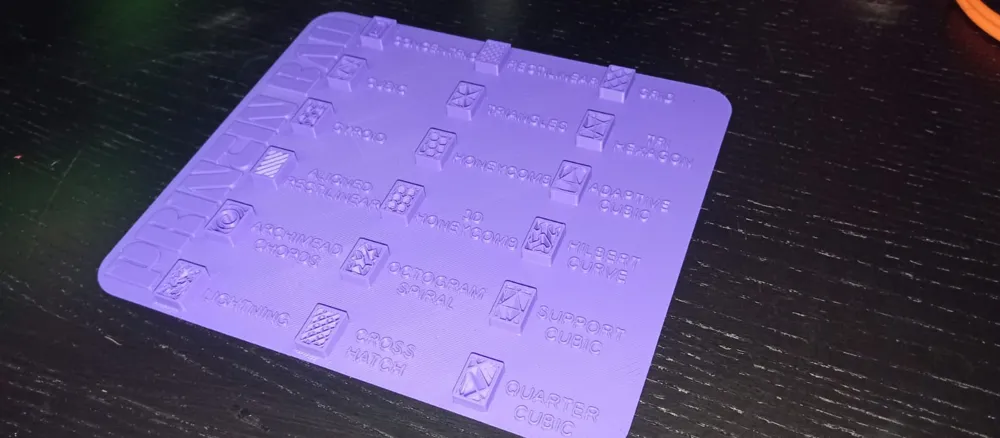 Infill References – 3D Printing Test - Free 3D Print Model - MakerWorld