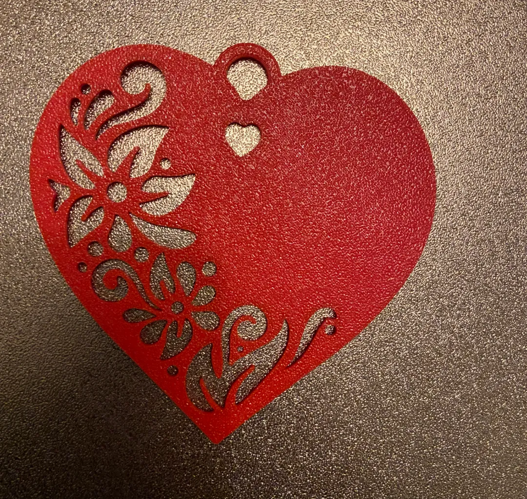 Décoration de Noël en forme de cœur - Modèle d'Impression 3D Gratuit ...