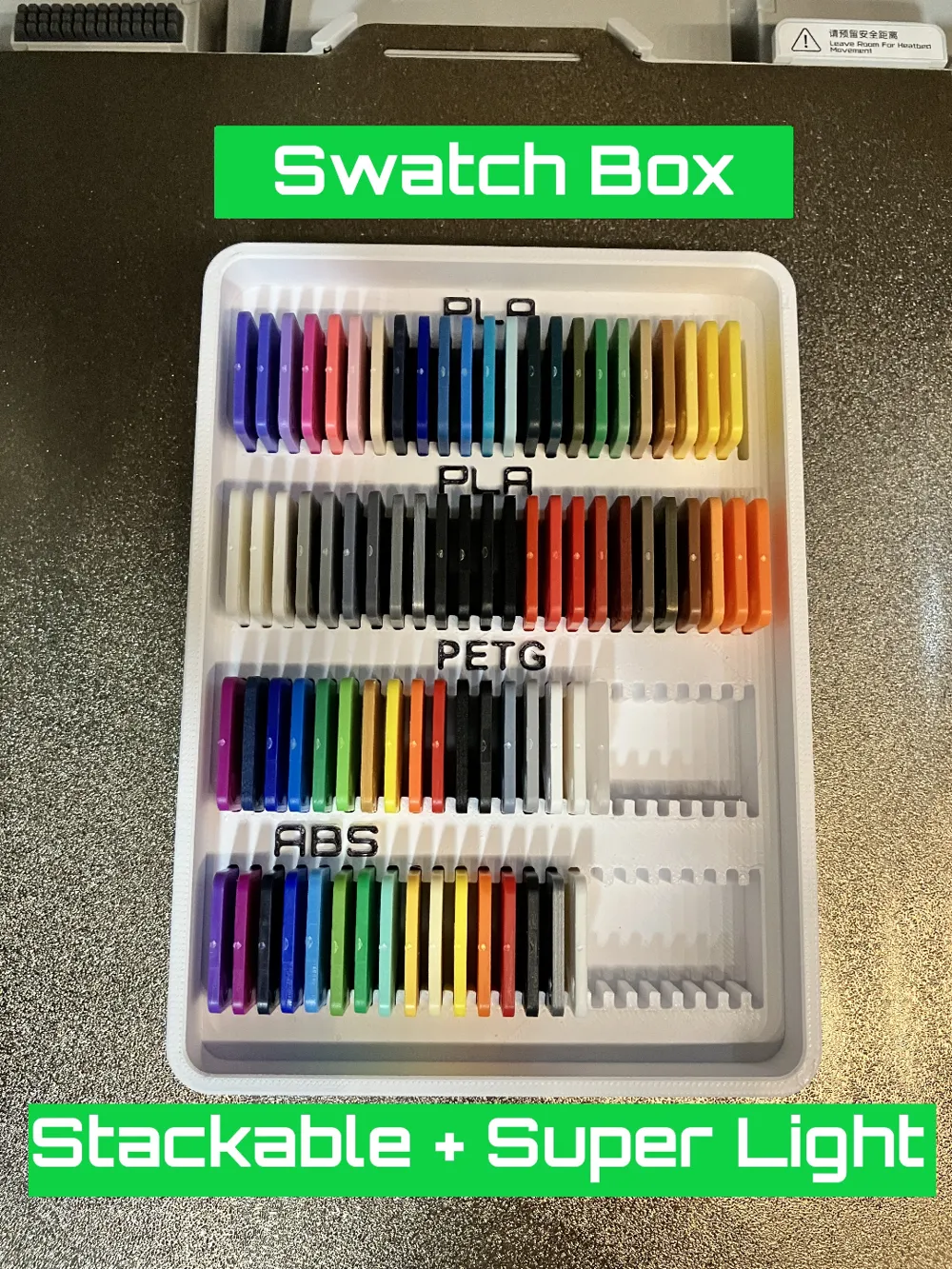 Swatch Box Stackable for Bambu Lab Filaments Remixed by RaGo_awesome ...