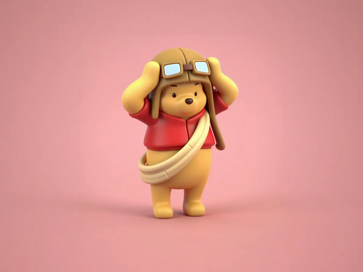 Winnie l'ourson avec un chapeau - Winnie l'ourson Dessin animé Disney ...