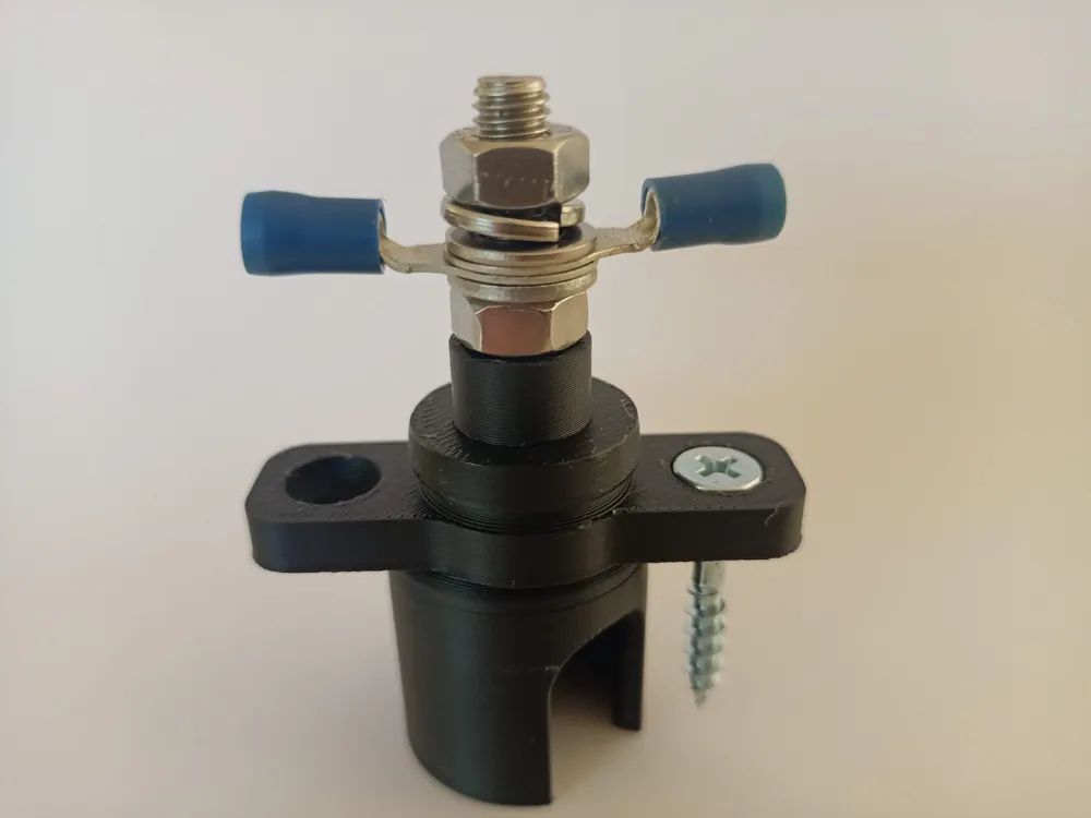 Stud terminal for 12V/24V ring lugs - M6 - Free 3D Print Model - MakerWorld