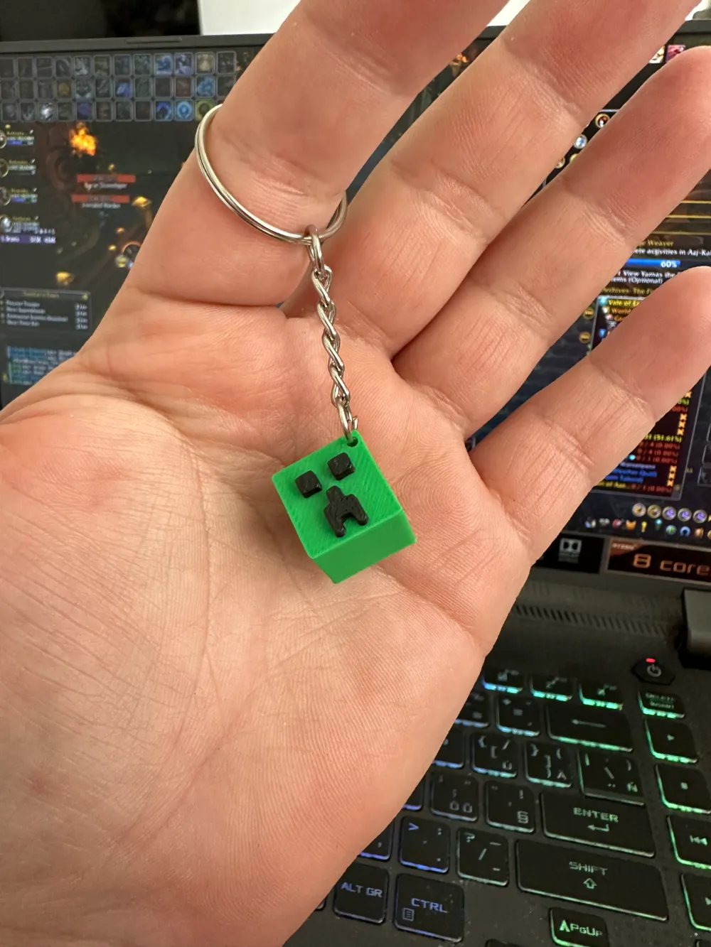 Minecraft Creeper keychain by ShadowTouch - MakerWorld