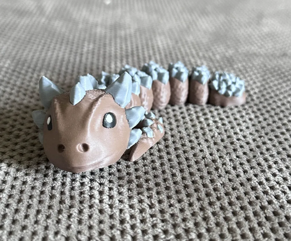 Articulated Rock Baby Dragon by Vixvvo3D - MakerWorld