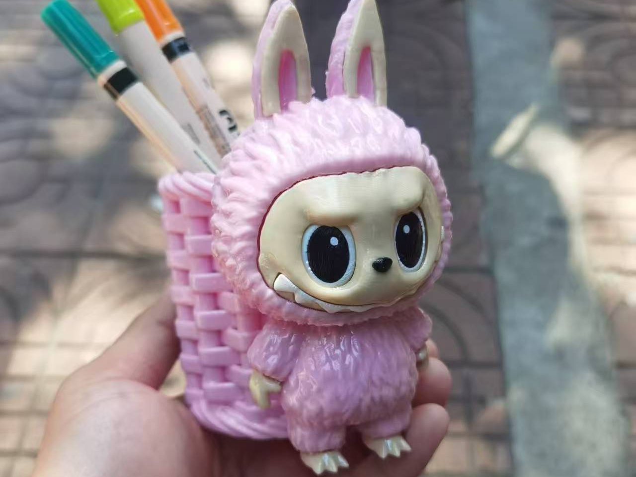 Labubu Bamboo Basket Weaving Frame Pen Holder Remixed by user ...