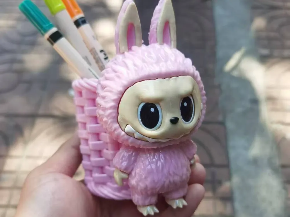 Labubu Bamboo Basket Weaving Frame Pen Holder Remixed by user ...