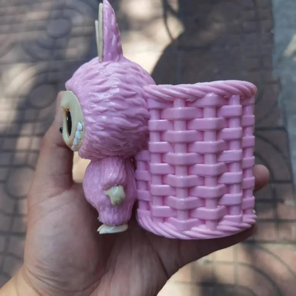 Labubu Bamboo Basket Weaving Frame Pen Holder Remixed by user ...