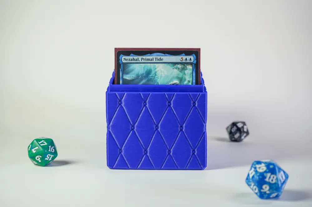 Fabric - Hinged Deckbox holds 100+ Sleeved Cards by Mirran.Workshop ...