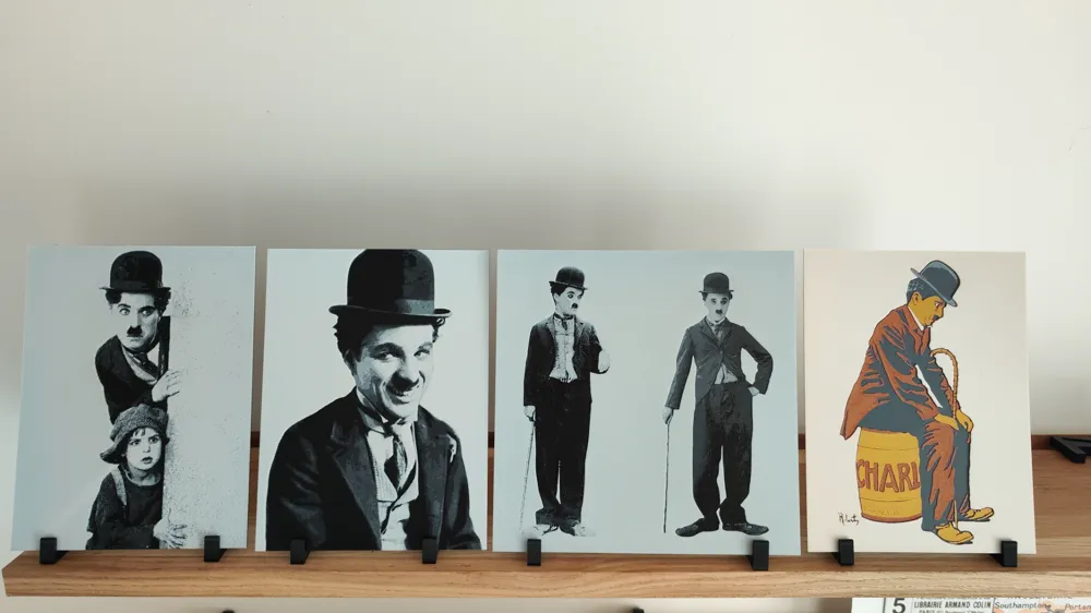 Vintage Charlie Chaplin poster - hueforge by Altf4-Formation - MakerWorld