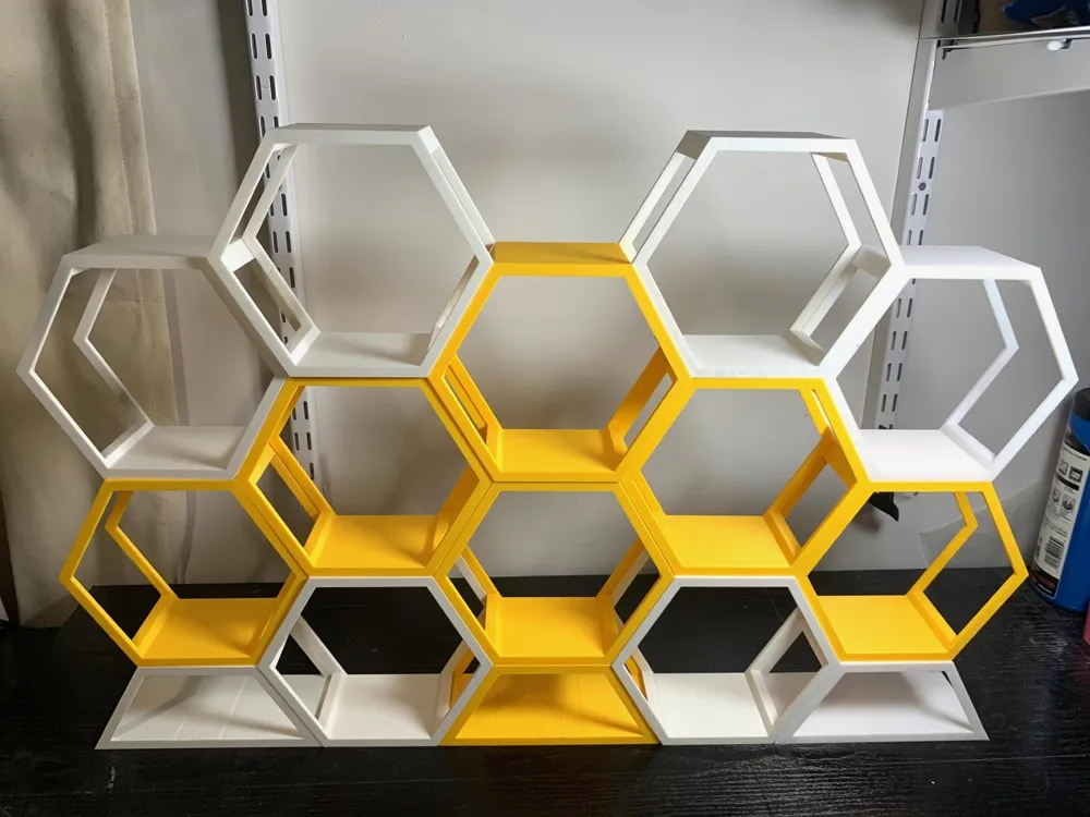 HoneyComb Hexagon Display by Villa MakerWorld: Download Free 3D Models