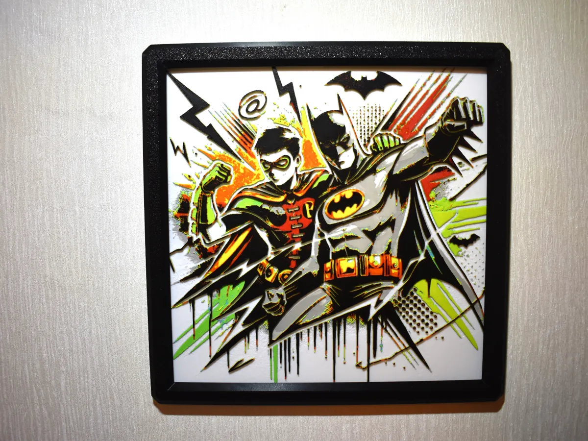 Batman and robin Hueforge - Free 3D Print Model - MakerWorld