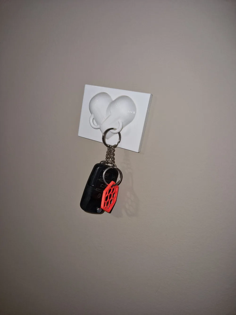 Heart key holder, for couple by Maricel - MakerWorld