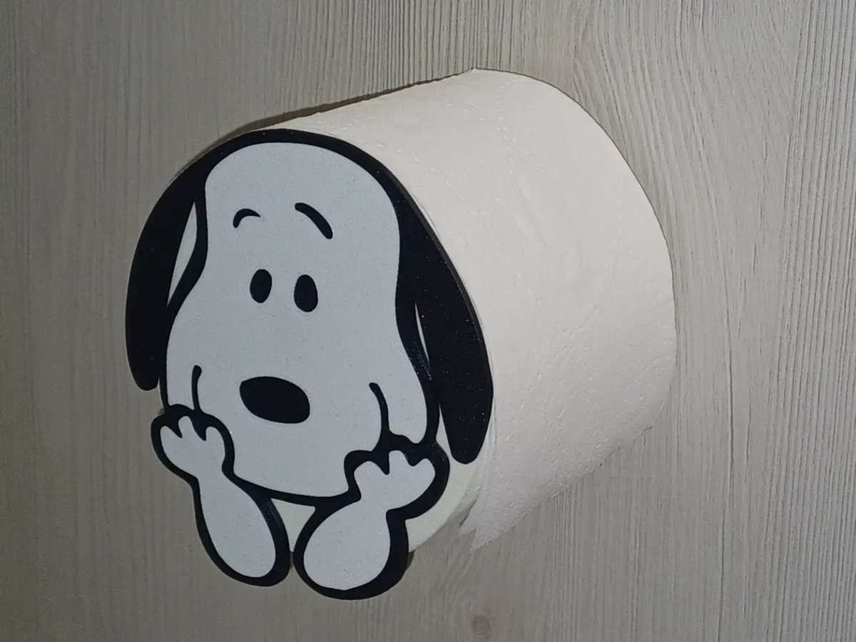 Porta rollo de papel higiénico Snoopy por Kiron 21 MakerWorld: Descarga ...