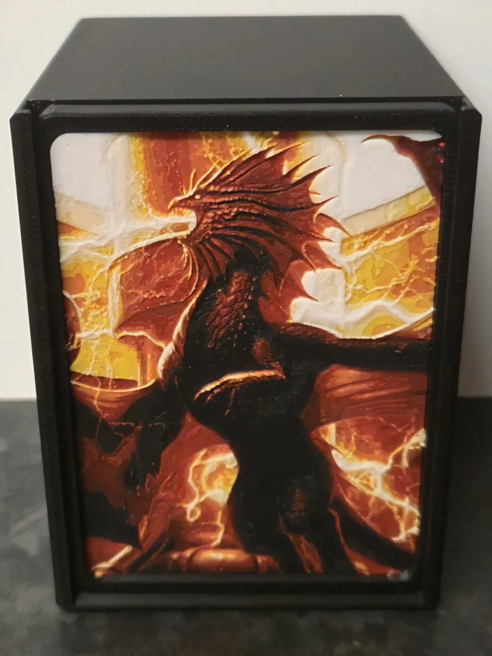 MTG Commander Deck Box Inlay Niv-Mizzet Hueforge - Free 3D Print Model ...