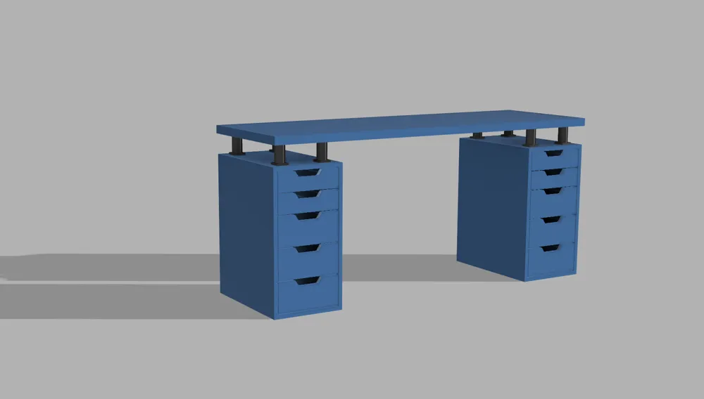 Mini Desk for Dummy 13 - Ikea Alex Drawer - Free 3D Print Model ...