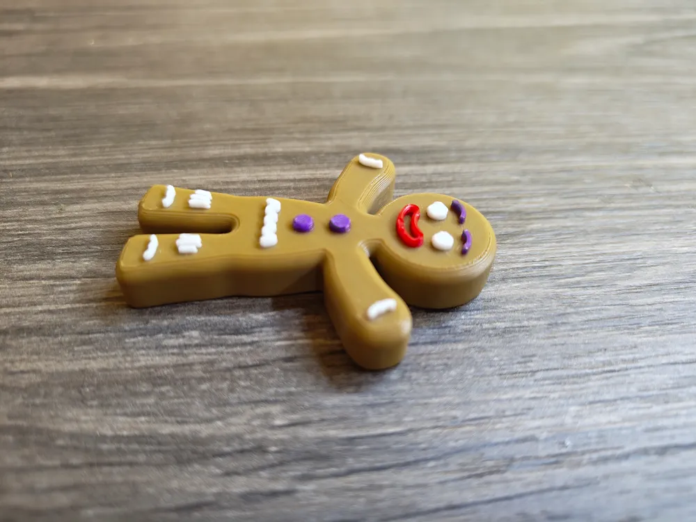 Gingerbread man magnet by keithcroston - MakerWorld