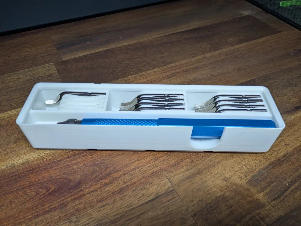 Gridfinity 4x1 Deburring Tool magnetic holder by Edivion MakerWorld: Download Free 3D Models