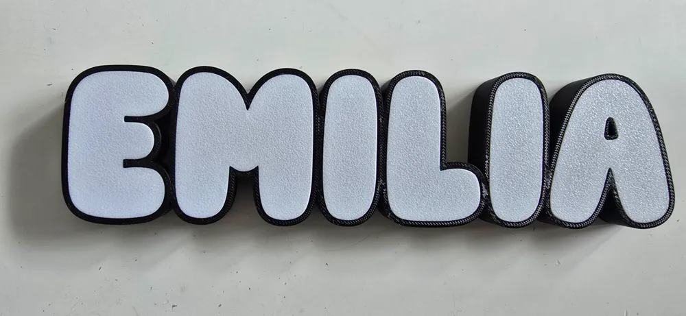 Emilia Names LED Light Box by djtomcat82 - MakerWorld