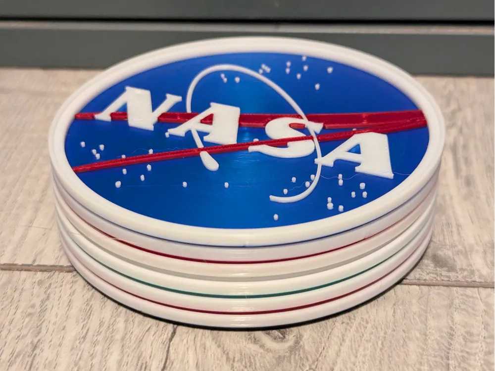 NASA Stackable Coaster by DelPrints - MakerWorld