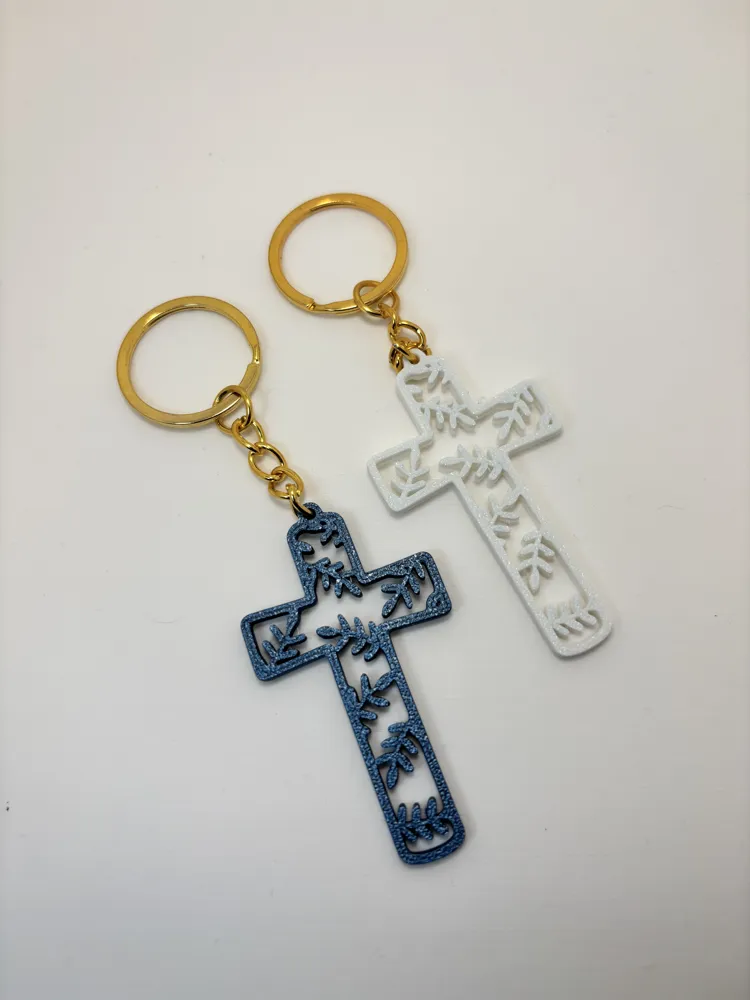 cross keychain - Free 3D Print Model - MakerWorld