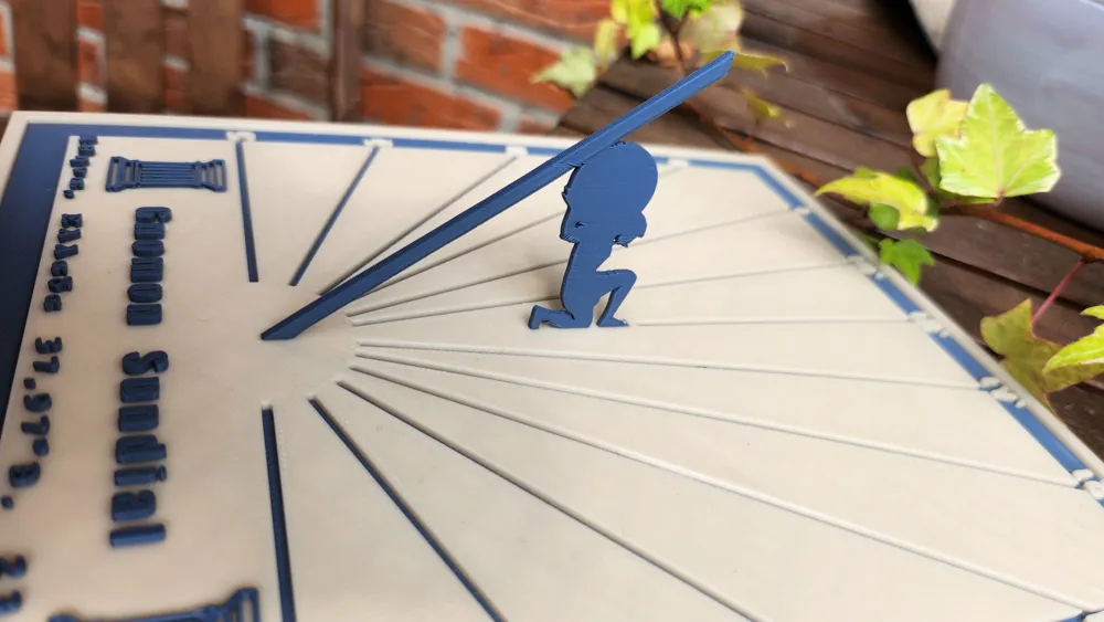 Gnomon Sundial by Wasserfallll MakerWorld: Download Free 3D Models