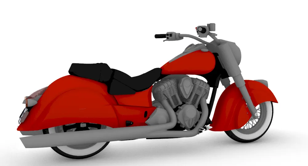 2014 Indian Chief Motorcycle - Free 3D Print Model - MakerWorld