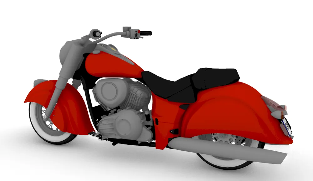 2014 Indian Chief Motorcycle - Free 3D Print Model - MakerWorld