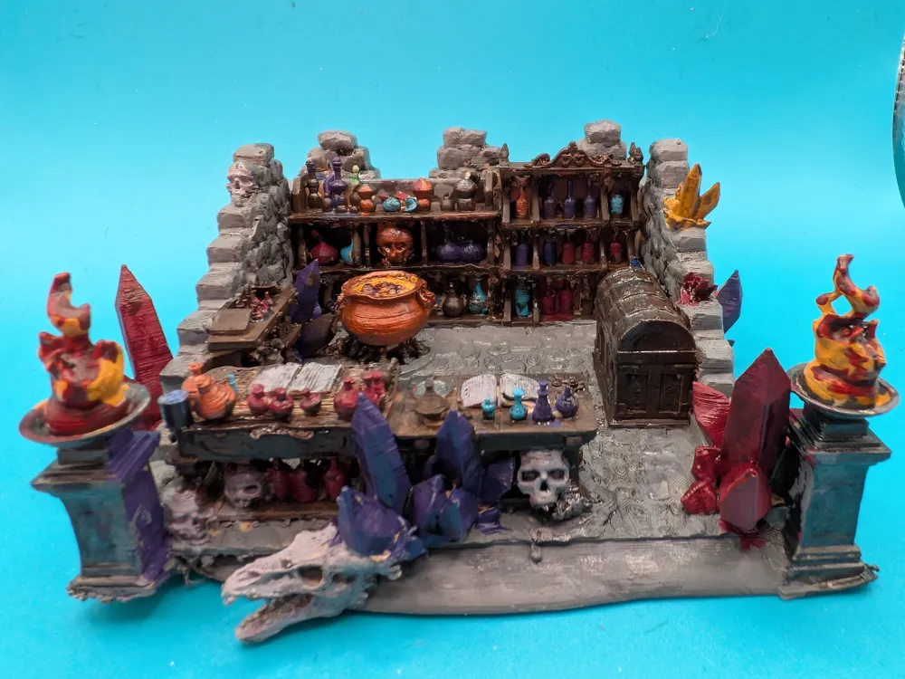 Miniature Alchemy Laboratory Diorama by StoneRock MakerWorld: Download ...