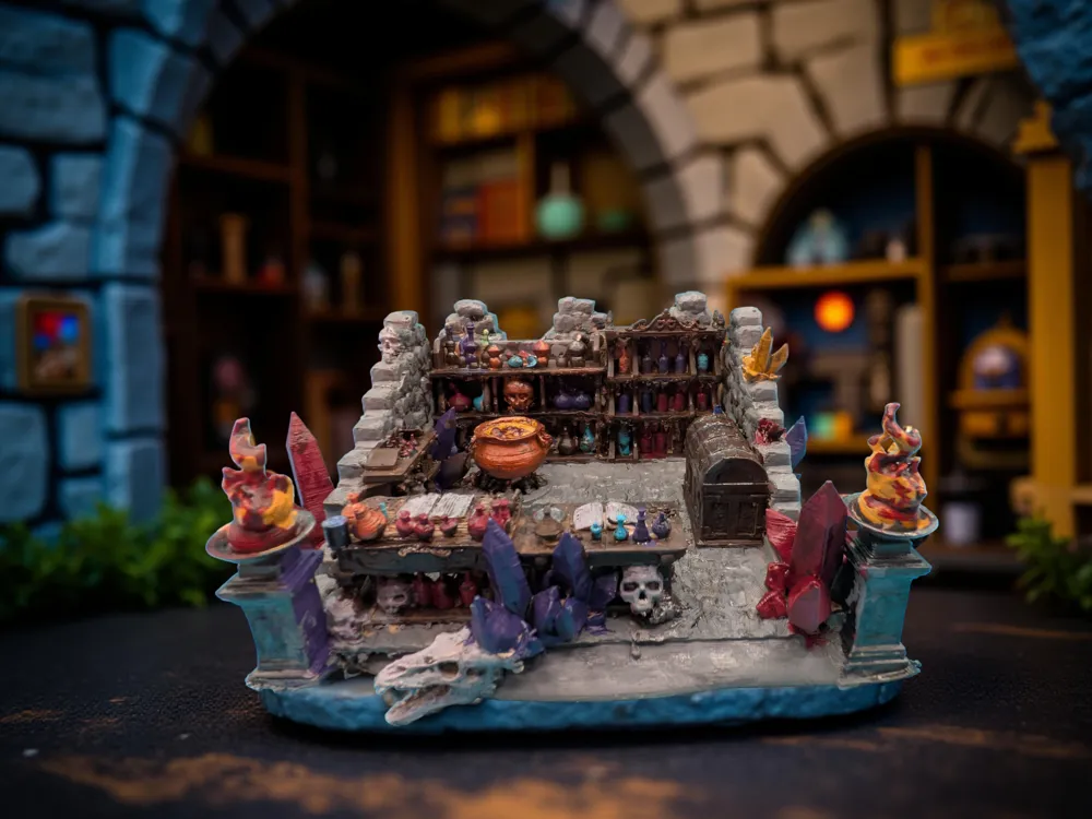 Miniature Alchemy Laboratory Diorama by StoneRock MakerWorld: Download ...