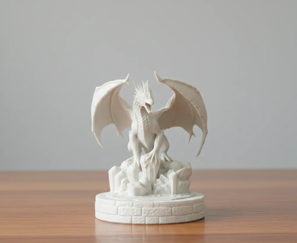 Frostbite Monarch: Ancient Ice Dragon Statue - Free 3D Print Model ...